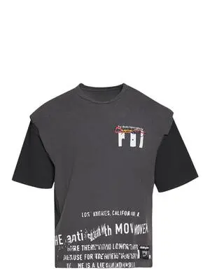 RIVINGTON ROI REBIS Moda Apocrypha Quad Tee - Black