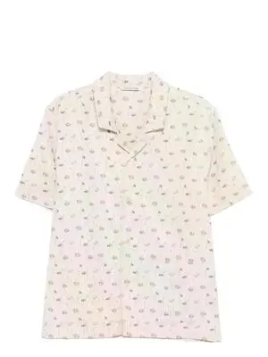 A KIND OF GUISE Salvi Floral Field Short-sleeve Shirt - Neutrals