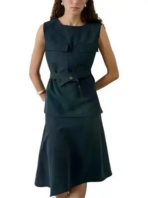 Soeur Gali A-line Skirt - Blue
