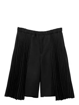 Comme Des Garçons Pleated Shorts - Black