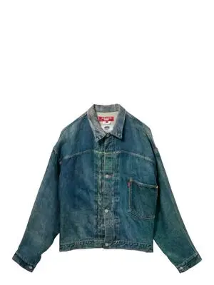 Junya Watanabe X Levi's Printed Denim Jacket - Blue