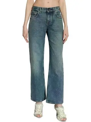 Balenciaga Stonewashed-effect Jeans - Blue