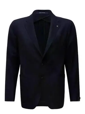 Tagliatore Notched-lapel Blazer - Blue