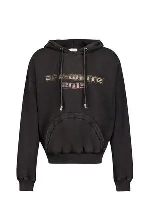 Off-White Digit Bacchus Cotton Hoodie White