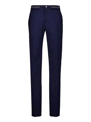 Off-White Mid-Rise Stripe-Detail Trousers White