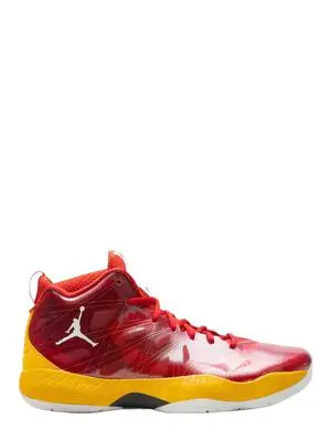 JORDAN Logo High-top Sneakers - Red