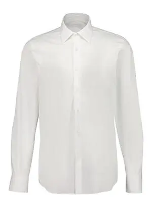 Prada Stretch Cotton Slim Shirt - White
