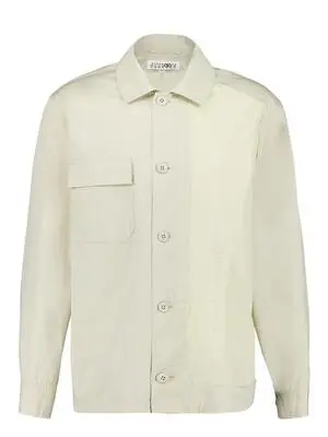 MAISON MARGIELA Sport Buttoned Cotton Jacket With Tonal Print - White