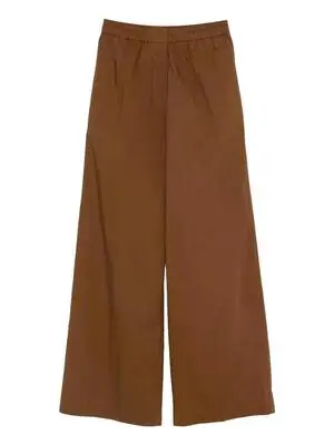 FORTE_FORTE Elasticated-waistband Trousers - Brown