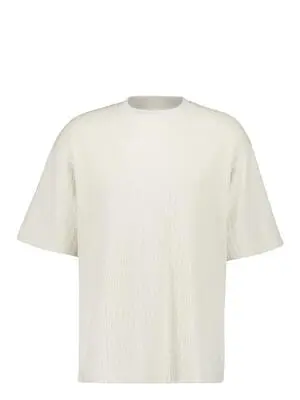 Off-White Cream Terry Cotton T-Shirt White