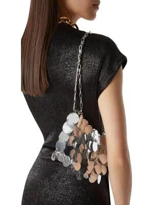 Rabanne Sparkle Discs Nano Bag - Silver