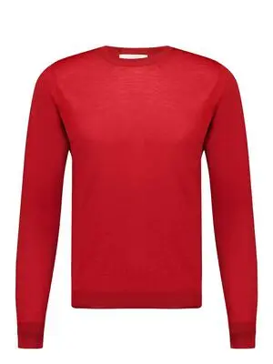 PIACENZA CASHMERE 1733 Crewneck Cashmere Sweater Red