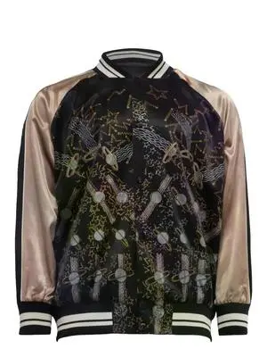 Valentino Garavani Printed Bomber Jacket - Black