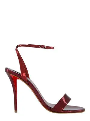 CHRISTIAN LOUBOUTIN Miss Z 100 Leather Sandals - Red