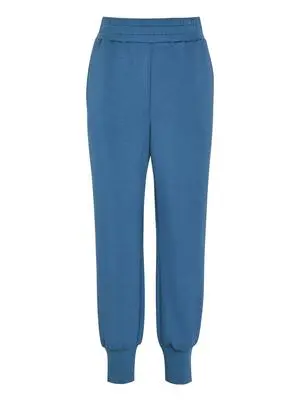 Varley Slim Cuff Stretch-jersey Sweatpants - Blue