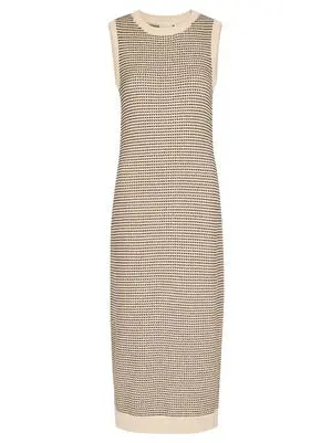 Varley Sadia Cotton-knit Midi Dress - Beige
