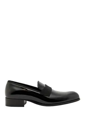 TOM FORD Edgar Patent Leather Loafers - Black