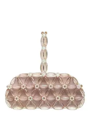 0711 TBILISI Tebea Beaded Clutch - Neutrals