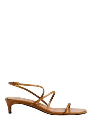 Khaite Loop Kitten Heel Sandal Cuoio