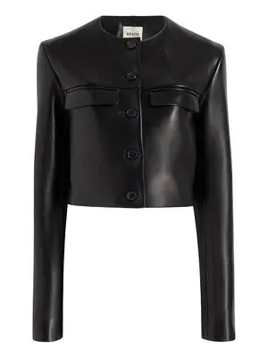 Khaite Roto Leather Jacket Black