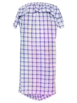 Sofie D'hoore Dolabella Ruffled Plaid Dress - White