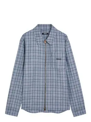 Versace Checked Wool Shirt Multicoloured 1