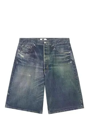 Izzue Distressed Denim Shorts - Blue