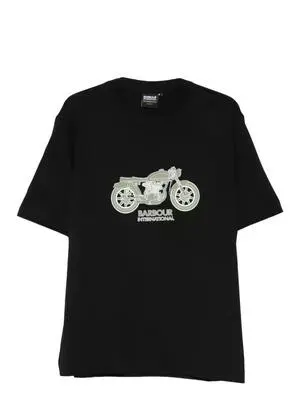 Barbour Motorcycle-graphic T-shirt - Black