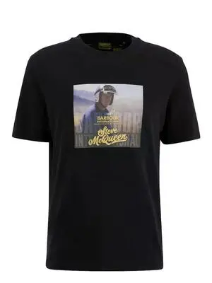 Barbour Photographic-print T-shirt - Black