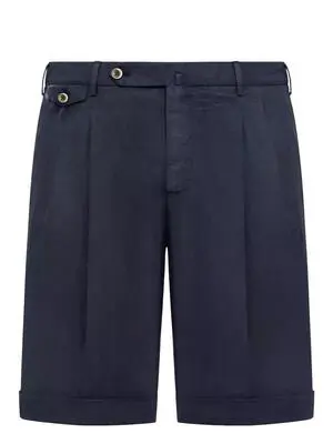 PT TORINO Cuffed Shorts Blue