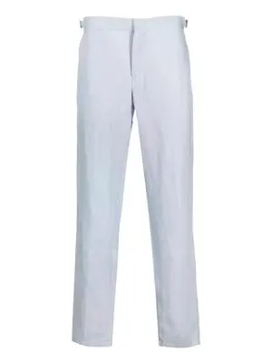 Orlebar Brown Griffon Linen Straight-leg Trousers - Blue