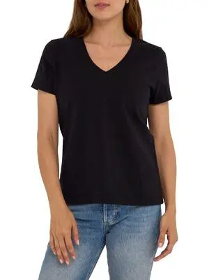 THREADS 4 THOUGHT Organic Cotton V-neck T-shirt - Black