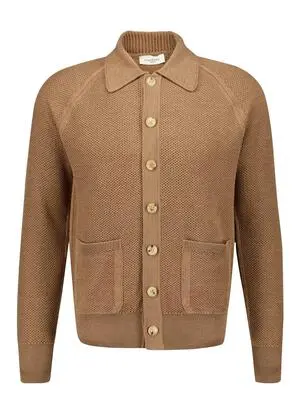 PIACENZA CASHMERE 1733 Virgin Wool Button-up Overshirt - Brown