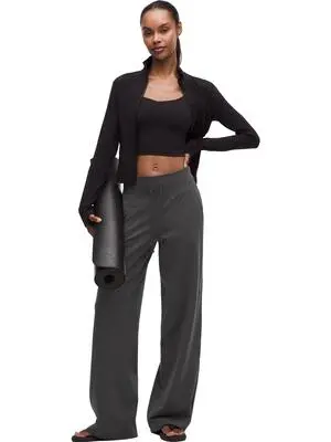 Lululemon Lululemon Groove High-Rise Wide-Leg Pant Graphite Grey