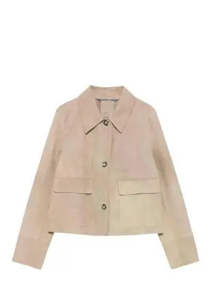 THE JACKIE LEATHERS Leather Jacket - Neutrals