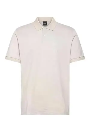 BOSS Short-sleeve Cotton Polo Shirt - Neutrals