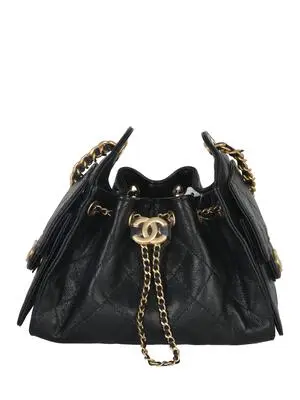 CHANEL Quilted Caviar Mini 25 Hobo
