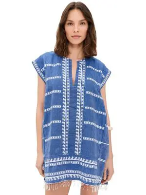 LEMLEM Lemlem Elina Caftan With Fringe Detail