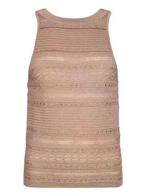Liu Jo Openwork Knit Top - Neutrals
