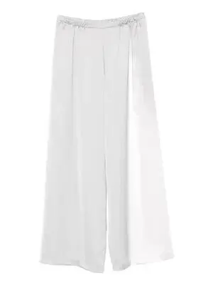 Imperial Elasticated-Waistband Palazzo Pants Grey