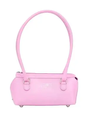 MAISON MARGIELA Mini Bauletto J Zip Leather Shoulder Bag - Pink