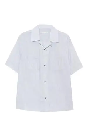 CARTER YOUNG Pocket Seersucker Shirt - Blue