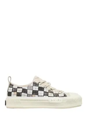 Amiri Checkered Low Top Sneakers - Neutrals