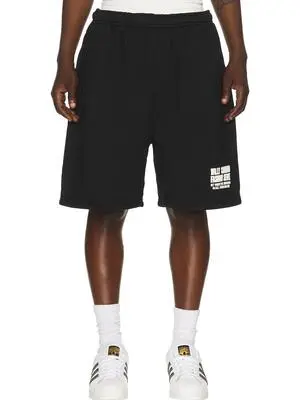 WILLY CHAVARRIA Fashion Services Buffalo Sweatshort - Black