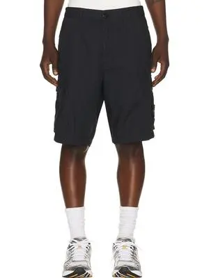 Stone Island Garment Dyed Cargo Bermuda Shorts - Navy Blue