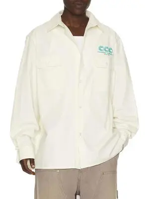 WILLY CHAVARRIA Corcoran Workshirt In Cream - Masa