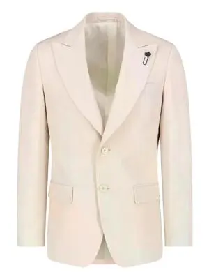 LARDINI Single-breasted Blazer - Neutrals