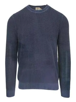 Faherty Brand Knitted Long-sleeve Sweater - Blue