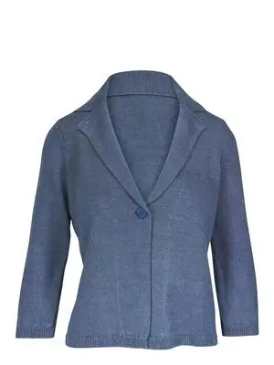 Kinross Cashmere Cardigan - Blue