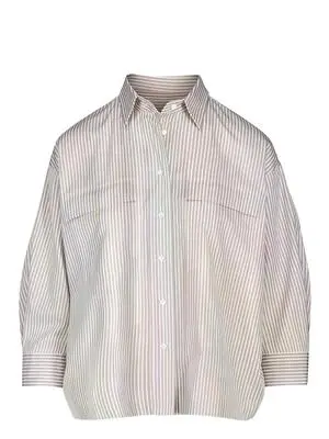 Brunello Cucinelli Striped Shirt - Neutrals